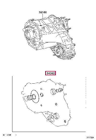 GASKET KIT, TRANSFER OVERHAUL 04362-60871 (номер toyota 0436260871)