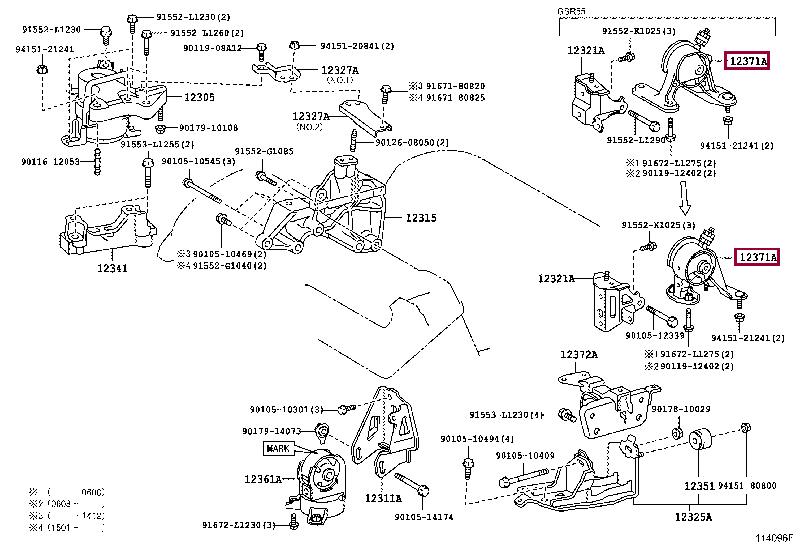 INSULATOR, ENGINE MOUNTING, REAR 12371-31160 (номер toyota 1237131160)