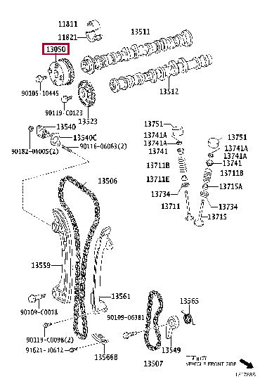 Муфта шестерня vvt-i 13050-28021 (номер toyota 1305028021)