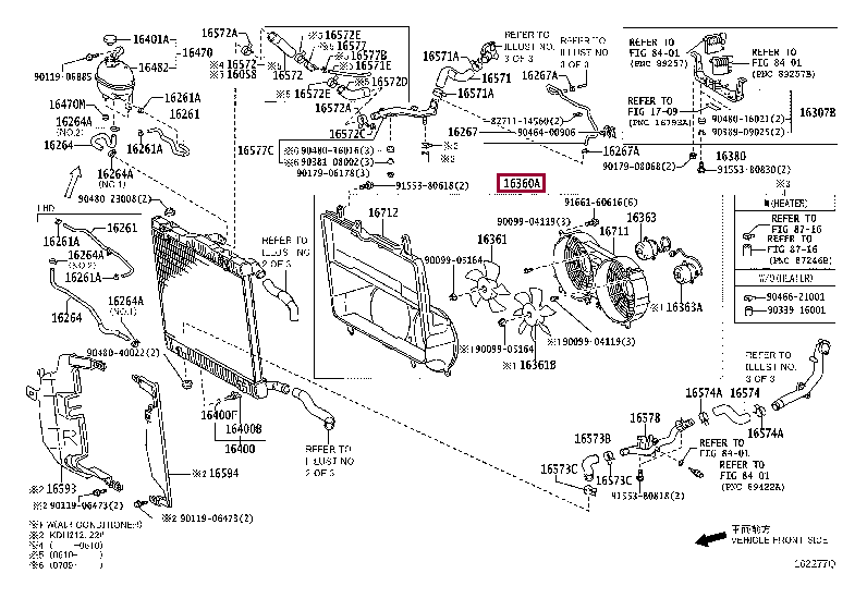 FAN ASSY, W/MOTOR 16360-75031 (номер toyota 1636075031)
