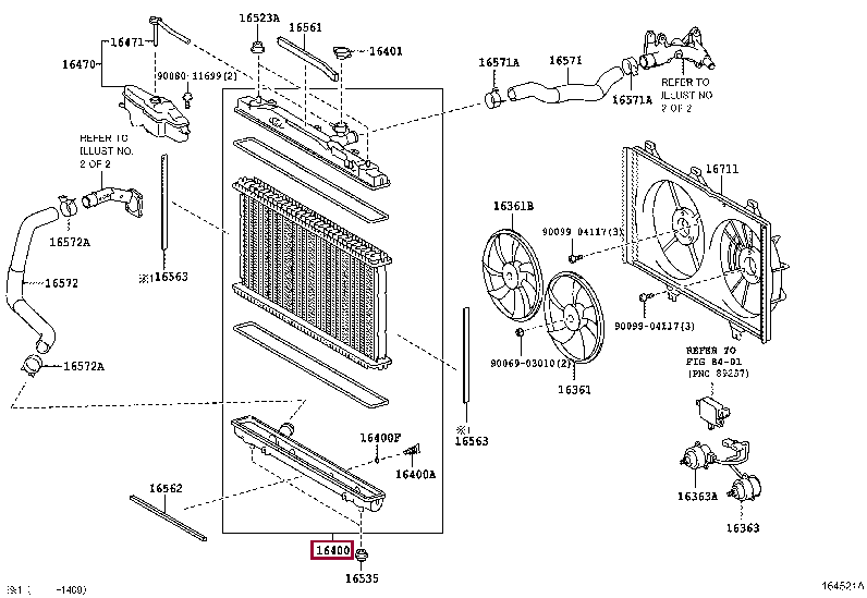 Оригинальные радиаторы Тойота AVALON
