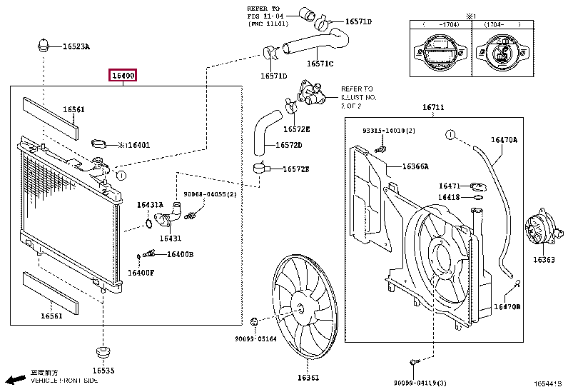 RADIATOR ASSY 16400-0Y210 (номер toyota 164000Y210)