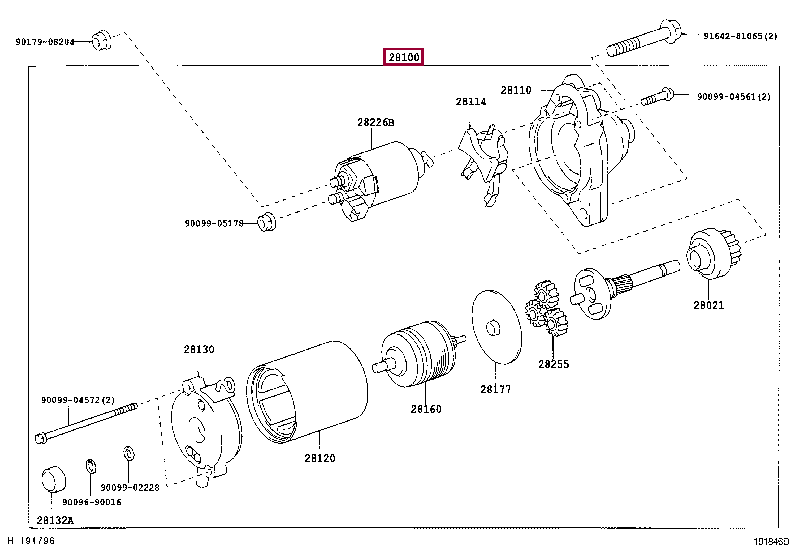 СТАРТЕР/STARTER ASSY 28100-31050 (номер toyota 2810031050)