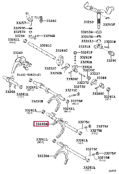 вилка актуатора 33240-20072 (номер toyota 3324020072)