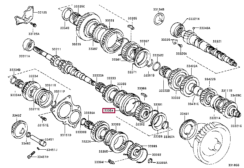 SLEEVE, TRANSMISSION HUB, NO.2 33364-12051 (номер toyota 3336412051)