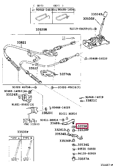 COVER, SELECTING BELLCRANK DUST, NO.2 33558-10030 (номер toyota 3355810030)