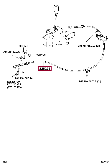 CABLE ASSY, TRANSMISSION CONTROL 33820-60110 (номер toyota 3382060110)