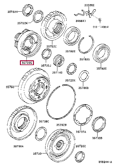 GEAR ASSY, PLANETARY 35720-52022 (номер toyota 3572052022)