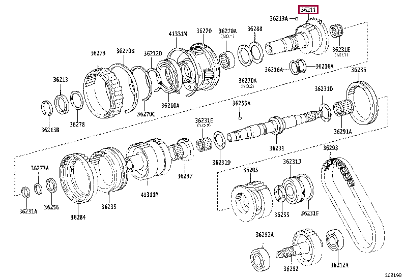 SHAFT, TRANSFER INPUT 36201-60060 (номер toyota 3620160060)