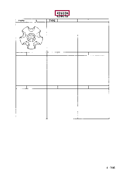 ORNAMENT SUB-ASSY, WHEEL HUB(FOR REAR) 42603-60580 (номер toyota ...