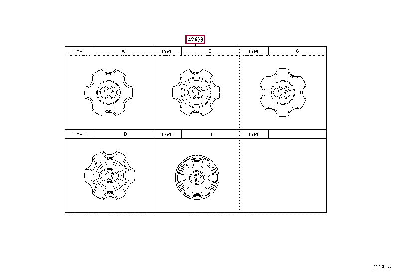 Накладка колеса lc150 4260B-60180 (номер toyota 4260B60180)