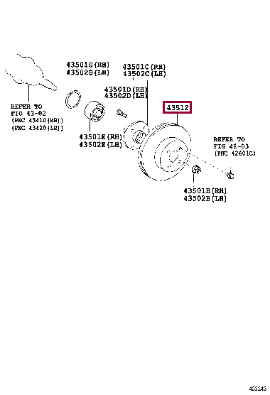 DISC, FRONT 43512-0D100 (номер toyota 435120D100)