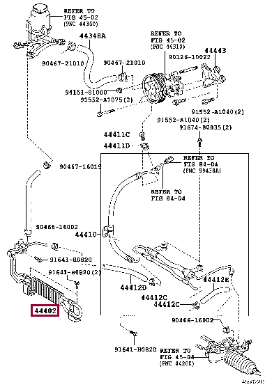 COOLER SUB-ASSY, POWER STEERING OIL, NO.1 44402-60031 (номер toyota ...