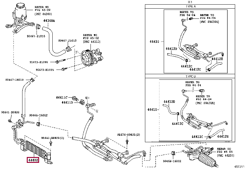 COOLER SUB-ASSY, POWER STEERING OIL, NO.1 44402-60051 (номер toyota ...