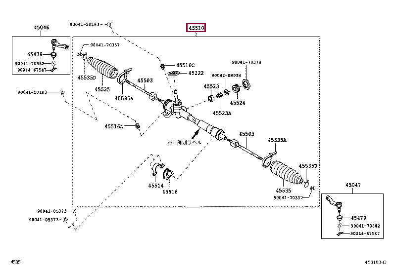 GEAR ASSY, STEERING 45510-B4031 (номер toyota 45510B4031)