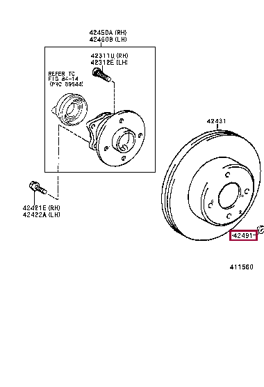 PLUG, SHOE ADJUSTING HOLE (FOR PARKING BRAKE) 47491-05010 (номер toyota ...