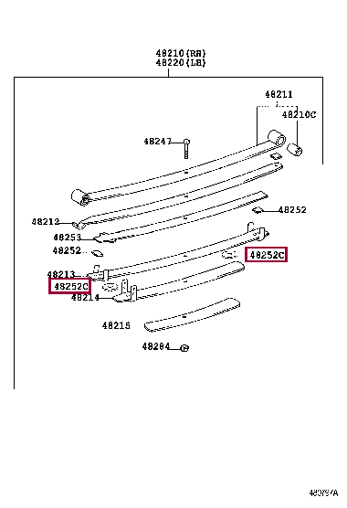 SILENCER, REAR SPRING, NO.2 48252-26401 (номер toyota 4825226401)