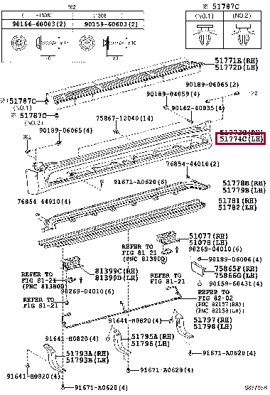 COVER, STEP PLATE, LH 51774-60210-C0 (номер toyota 5177460210C0)