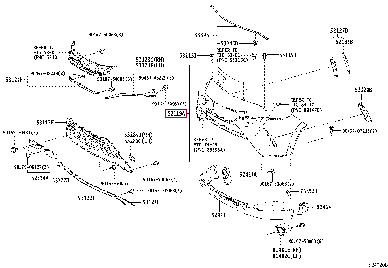 COVER, FRONT BUMPER 52119-4D969 (номер toyota 521194D969)