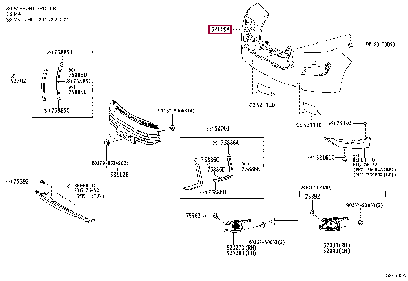 COVER, FRONT BUMPER 52119-YP929 (номер toyota 52119YP929)