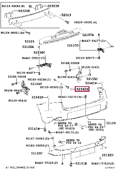 Заглушка 52162-53910 (номер toyota 5216253910)