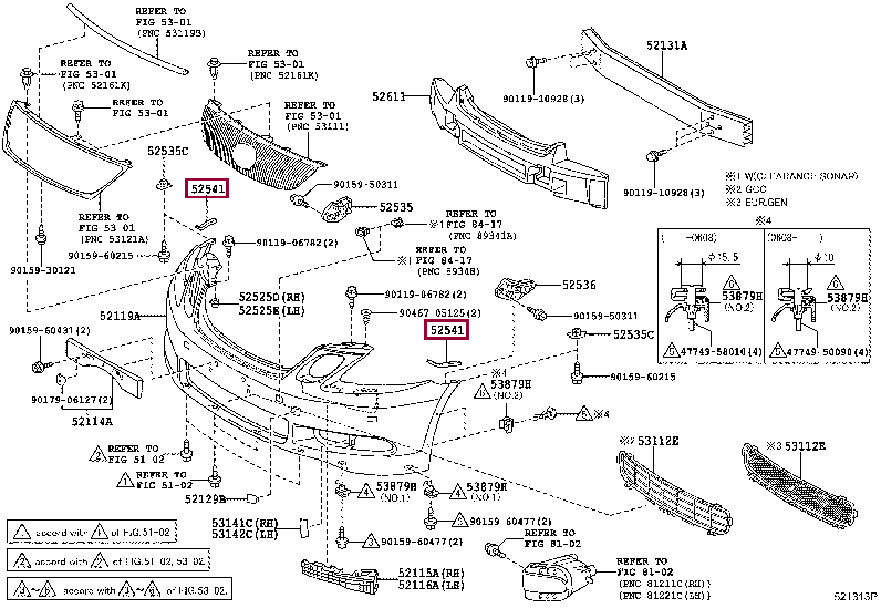 PROTECTOR, FRONT BUMPER 52541-30101 (номер toyota 5254130101)