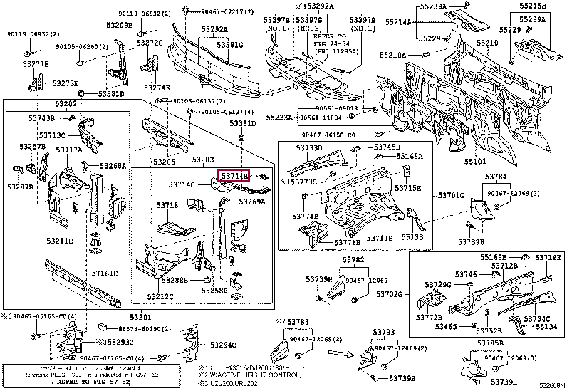 REINFORCEMENT, FRONT FENDER APRON, FRONT LH 53744-60071 (номер toyota ...