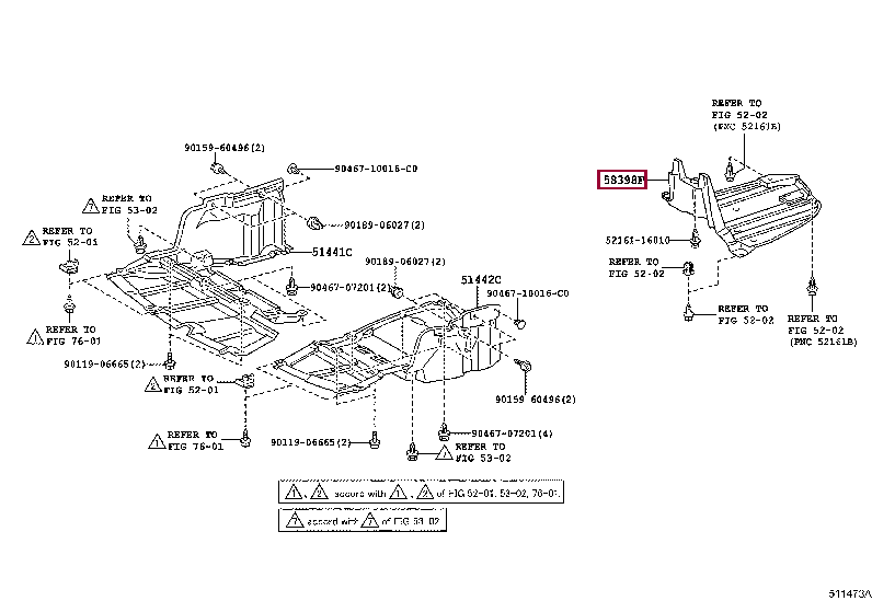 COVER, FLOOR UNDER, NO.1 58398-05030 (номер toyota 5839805030)