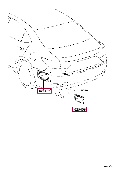 Вентиляционный клапан 62940-12170 (номер toyota 6294012170)