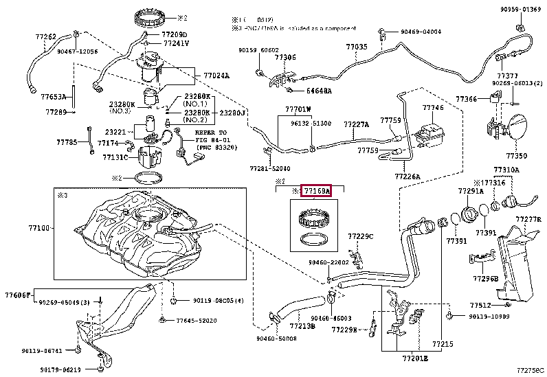 ГАЙКА ПЛАСТИКОВА, С ПРОКЛАДКОЙ 77169-52040 (номер toyota 7716952040)