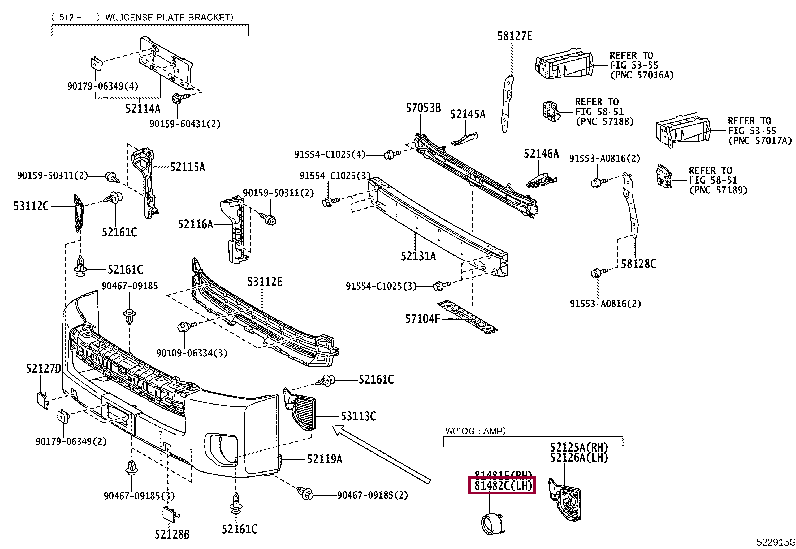 COVER, FOG LAMP, LH 81482-26120 (номер toyota 8148226120)