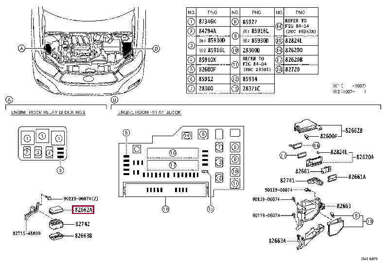 COVER, RELAY BLOCK, UPPER, NO.1 82662-48271 (номер toyota 8266248271)