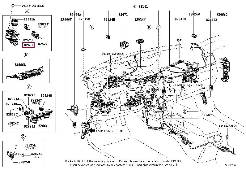 BLOCK ASSY, JUNCTION, NO.1 82671-33070 (номер toyota 8267133070)