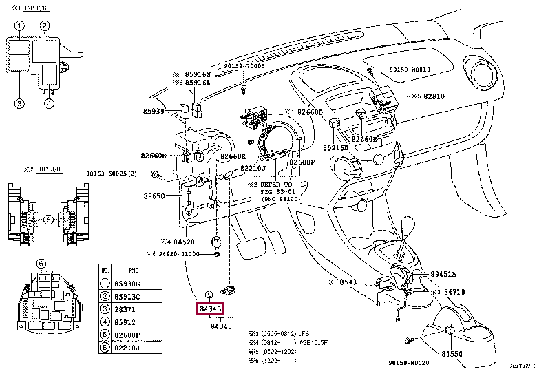 Концевой выключатель стоп сигналов 84345-51010 (номер toyota 8434551010)