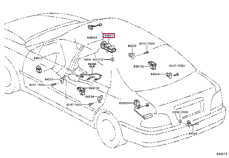 MASTER SWITCH ASSY, POWER WINDOW REGULATOR 84820-05071 (номер toyota ...