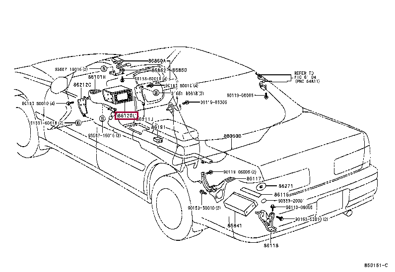 RECEIVER ASSY, NAVIGATION 86120-2A322 (номер toyota 861202A322)