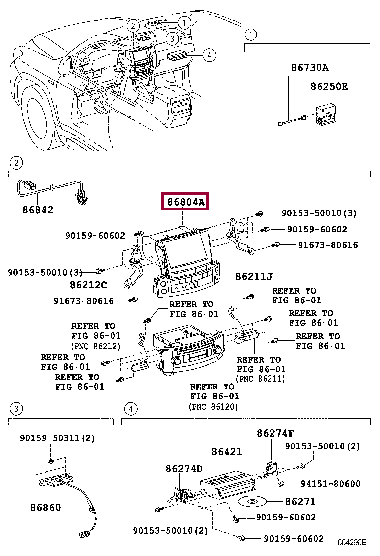 SUB-ASSY, NAVIGATION COMPUTER 86431-60323 (номер toyota 8643160323)