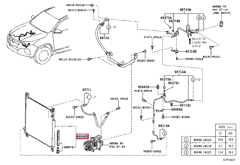 CONDENSER ASSY, COOLER 88460-0K470 (номер toyota 884600K470)