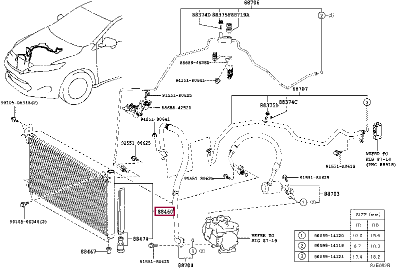 CONDENSER ASSY, COOLER 88460-48170 (номер toyota 8846048170)