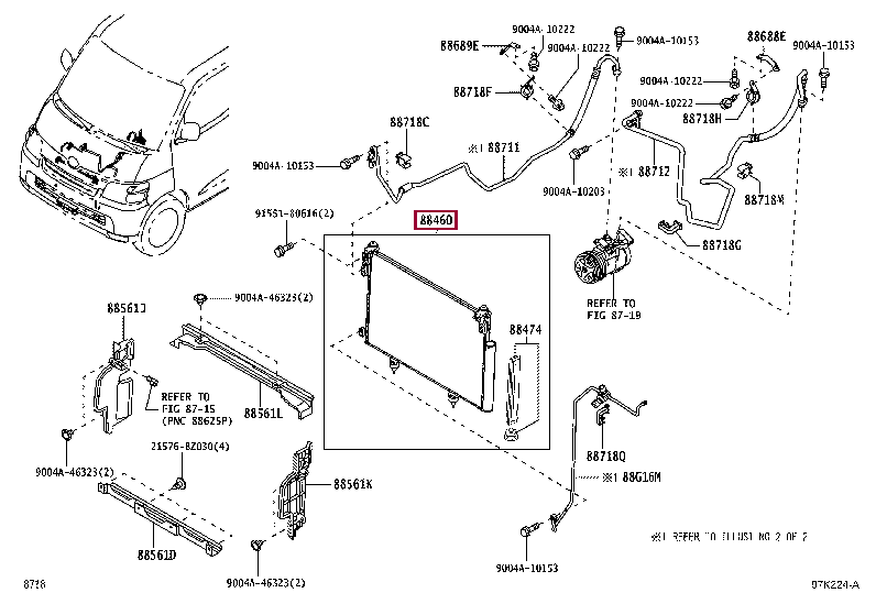 CONDENSER ASSY, COOLER 88460-BZ170 (номер toyota 88460BZ170)