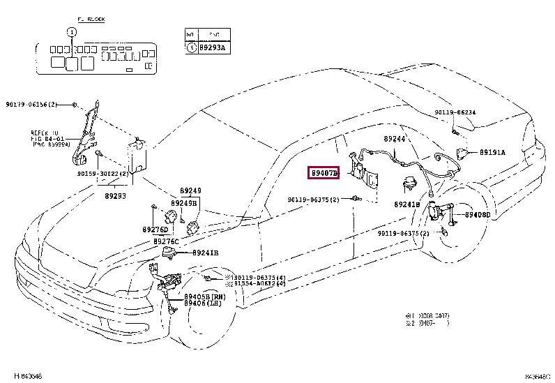 SENSOR SUB-ASSY, HEIGHT CONTROL, REAR RH 89407-50060 (номер toyota ...