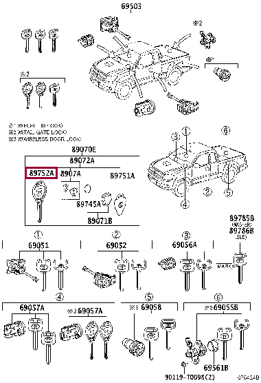 CASE, TRANSMITTER HOUSING 89752-28050 (номер toyota 8975228050)