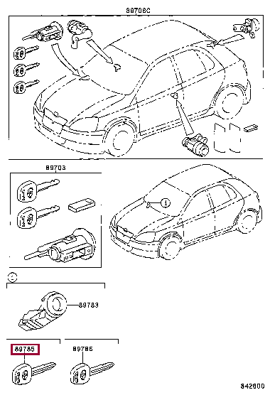 TRANSMITTER, TRANSPONDER KEY MASTER 89785-26020 (номер toyota 8978526020)