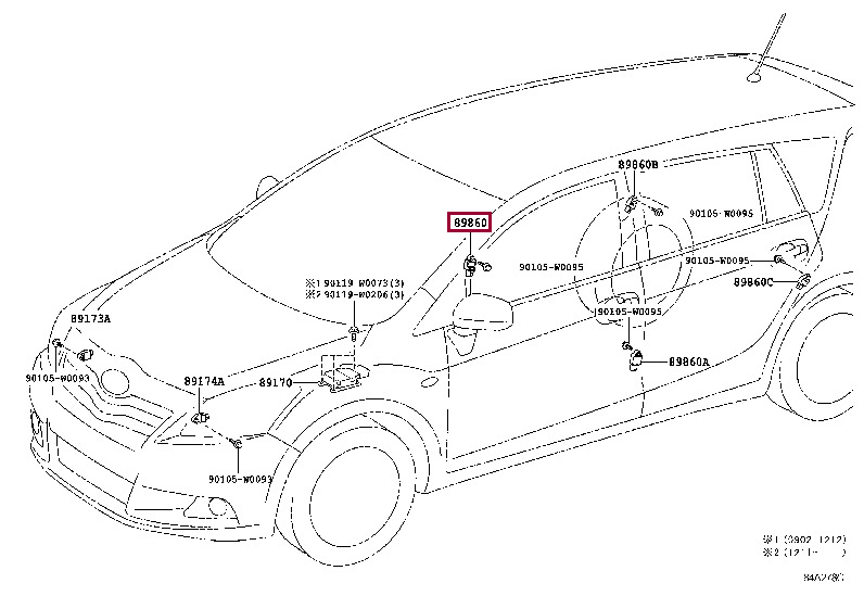 SENSOR ASSY, SIDE AIR BAG, LH 89831-02100 (номер toyota 8983102100)