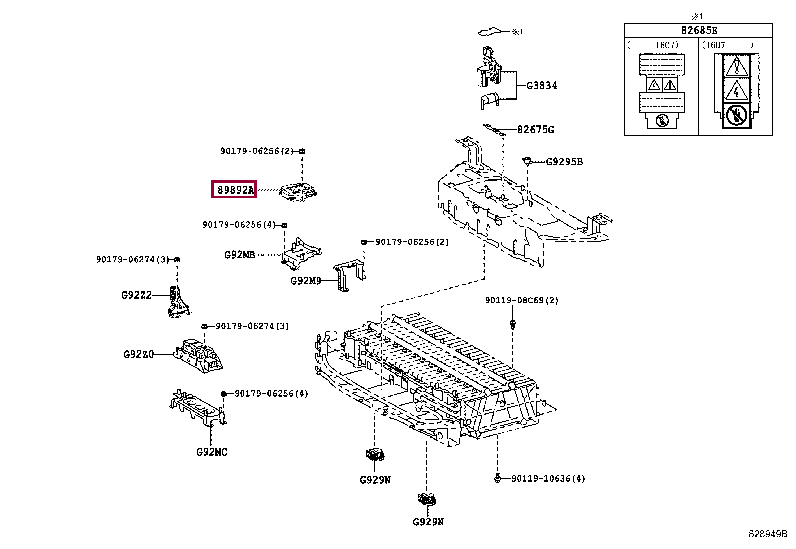 SENSOR, BATTERY VOLTAGE 89892-30040 (номер toyota 8989230040)