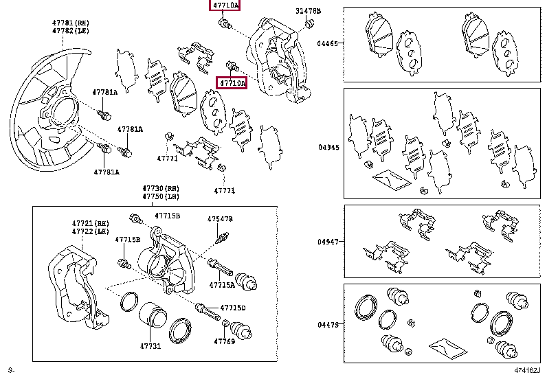 BOLT, HEXAGON(FOR FRONT DISC BRAKE CALIPER) 90080-10213 (номер toyota ...