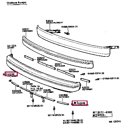 КРЕПЕЖ 90119-06699 (номер toyota 9011906699)