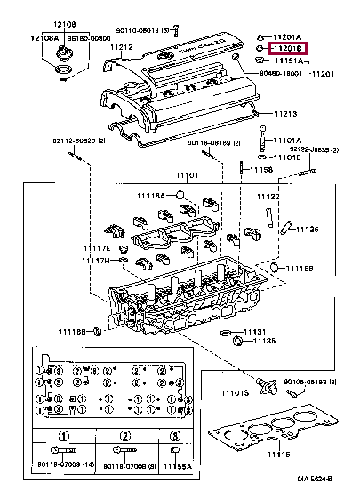 WASHER, SEAL(FOR CYLINDER HEAD COVER) 90210-09016 (номер toyota 9021009016)