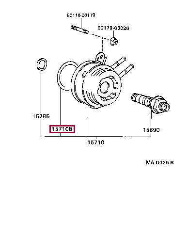 RING, O(FOR OIL COOLER) 90301-52006 (номер toyota 9030152006)