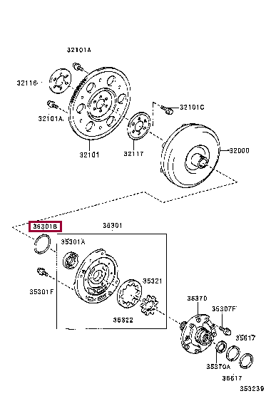 RING, O (FOR FRONT OIL PUMP BODY) 90301-99124 (номер toyota 9030199124)